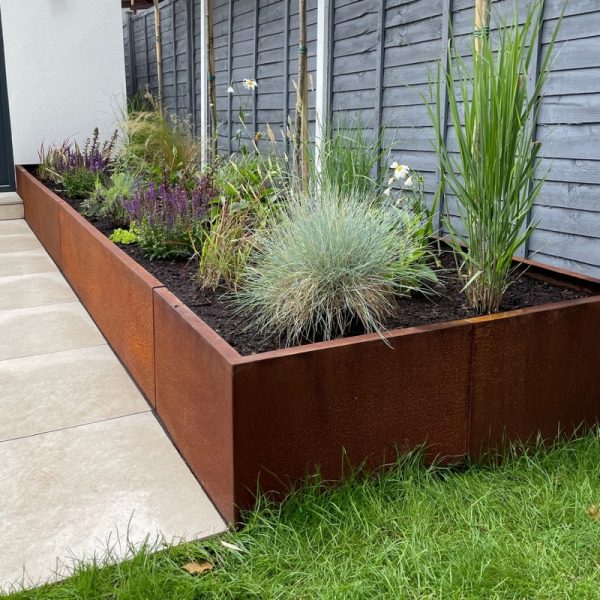 Redcor Corten Steel Modular Planter Boxes Bamboo Plus