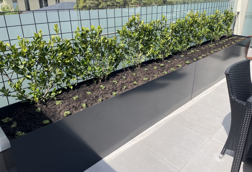 Powder Coated Steel Planter Boxes - Custom - Bamboo Plus