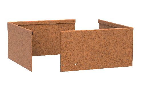 REDCOR® Corten Steel Garden Edging- Corners - Bamboo Plus