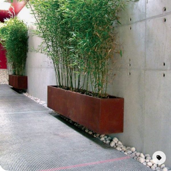 Corten Steel Planter Boxes Melbourne - Bamboo Plus